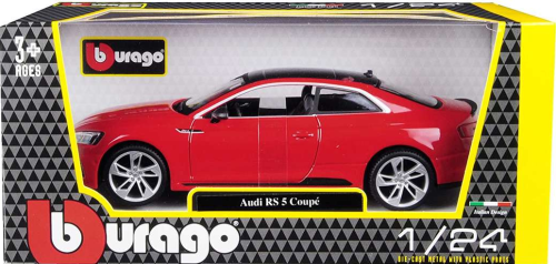 Bburago Audi RS5 Coupe Czerwone 1:24 - 10909 Sklep z zabawkami Kimland