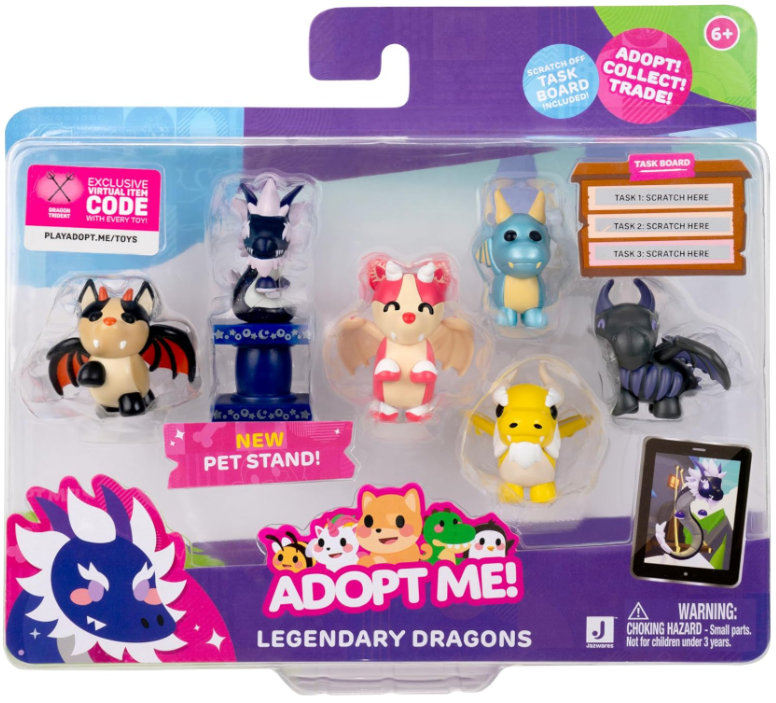 Adopt Me! Zestaw 6 Figurek Legendary Dragons - AME0302 Sklep z ...
