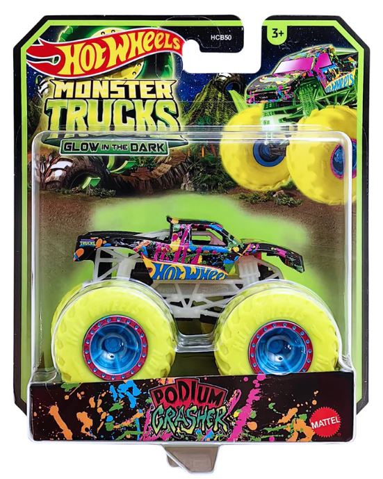Hot Wheels - Monster Trucks - Glow Podium Crasher HCB50 HWC78 Sklep z ...