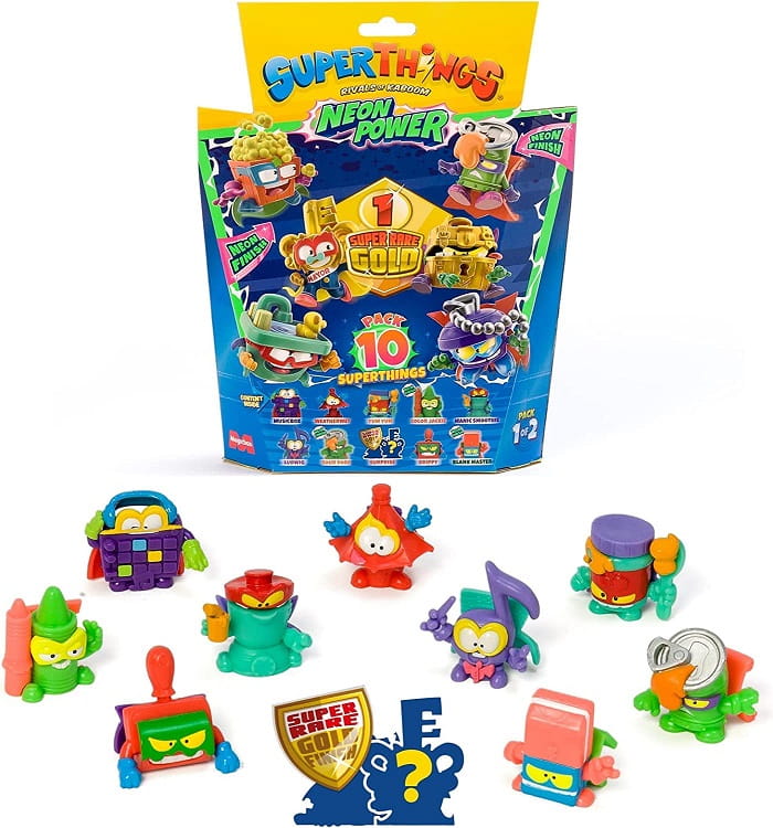 Super Things – 11 seria Super Zings – Neon Power – Zestaw 10 figurek 1/ ...