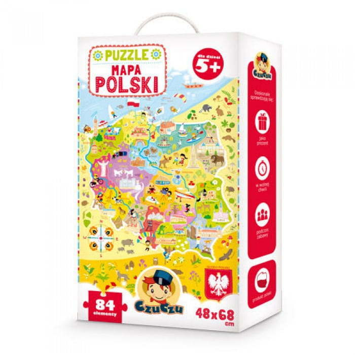 CzuCzu 4862610 Puzzle - Mapa Polski Sklep z zabawkami Kimland
