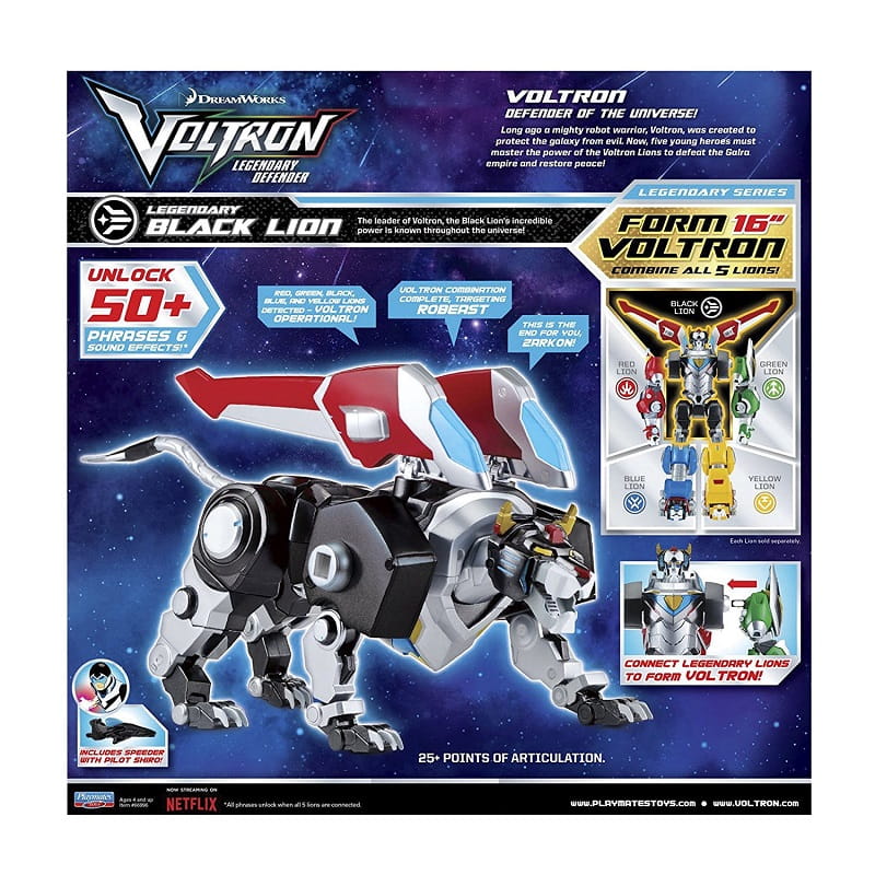 Voltron: Legendarny Obrońca - Czarny Lew interaktywny - 50 dźwięków ...