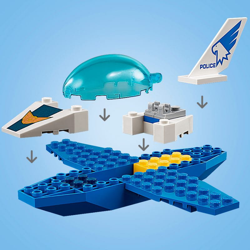 LEGO City 60206 Policyjny patrol powietrzny Sklep z zabawkami Kimland