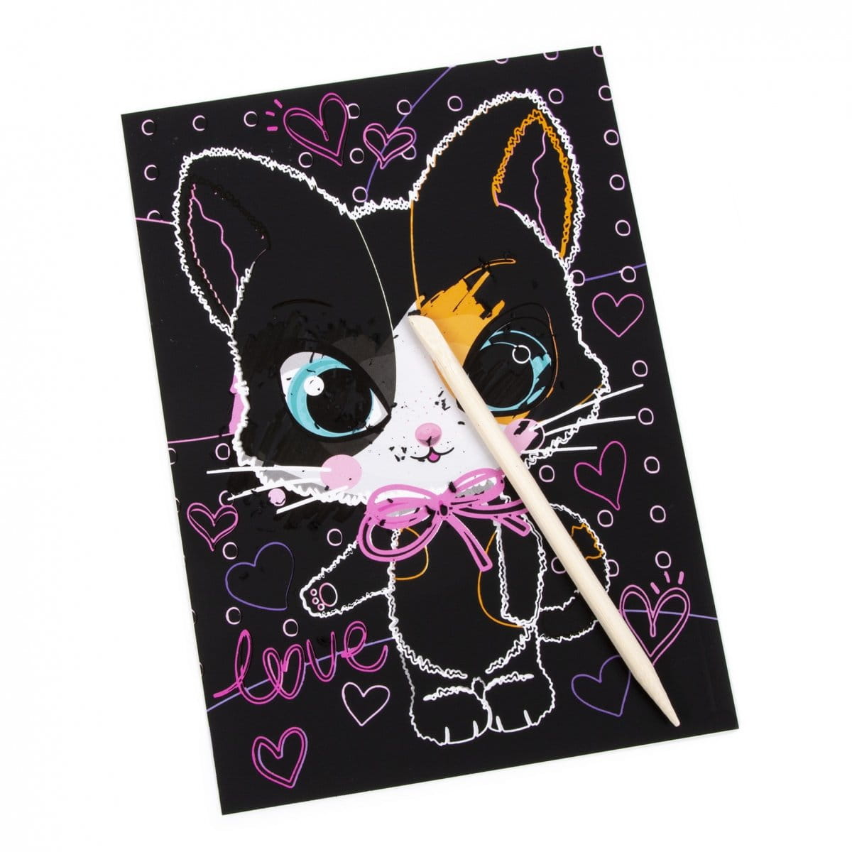 Kidea 5538 Wydrapywanka Koty - Scratch Art Book Sklep z zabawkami Kimland