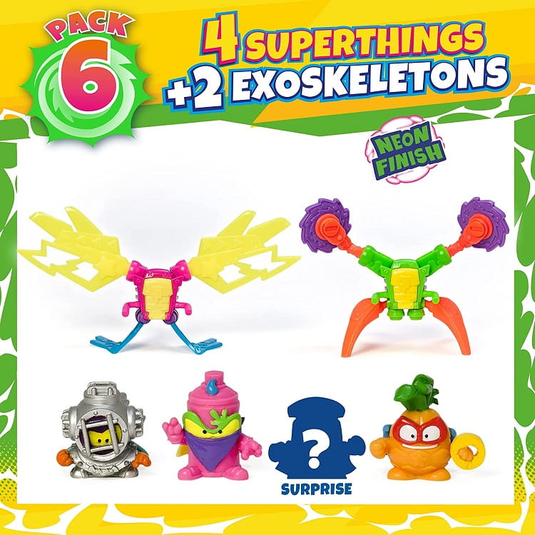 Super Things – Neon Power 11. seria Super Zings – 4 Figurki + 2 ...