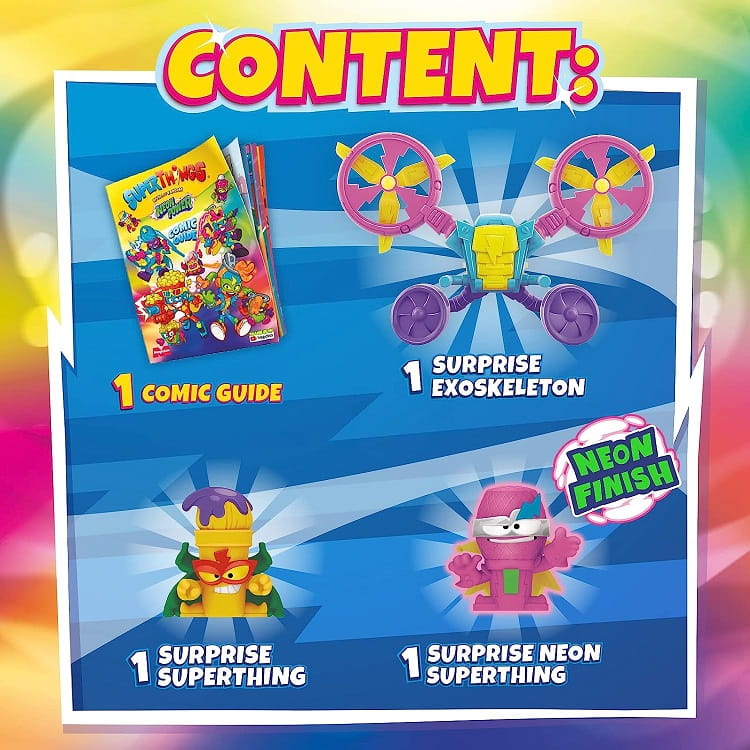 Super Things - 11. seria Neon Power – Starter Pack: Gazetka + dodatki ...