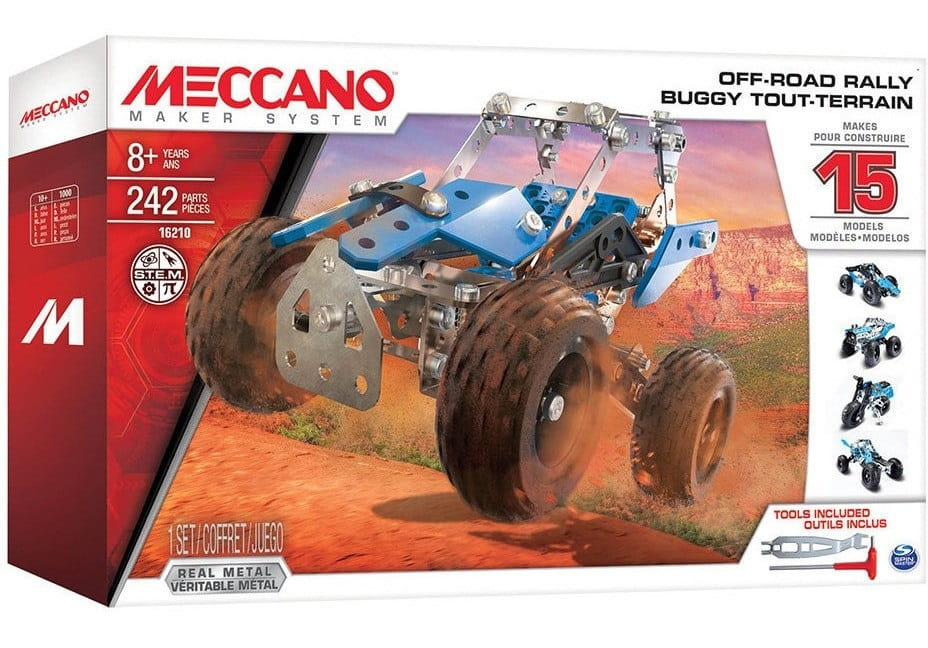 MECCANO 16210 Pojazdy wyścigowe - 15 modeli Sklep z zabawkami Kimland